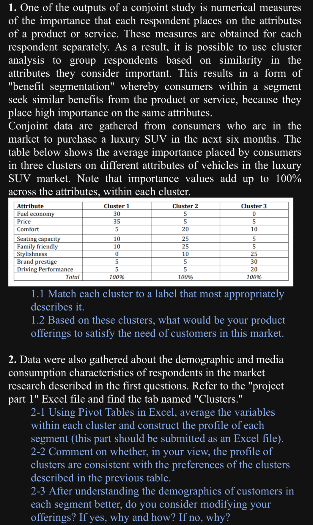 Solved One of the outputs of a conjoint study is numerical | Chegg.com