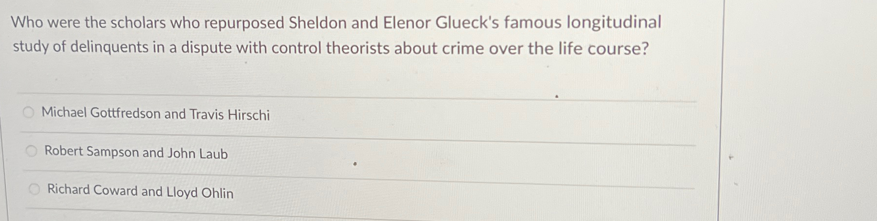 Solved Who were the scholars who repurposed Sheldon and | Chegg.com
