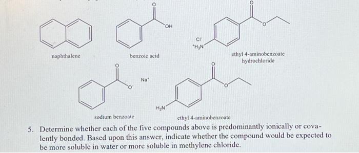 Solved Determine whether each of the five compounds above is | Chegg.com