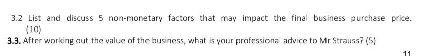 Solved list and discuss 5 non monetary factors that may | Chegg.com