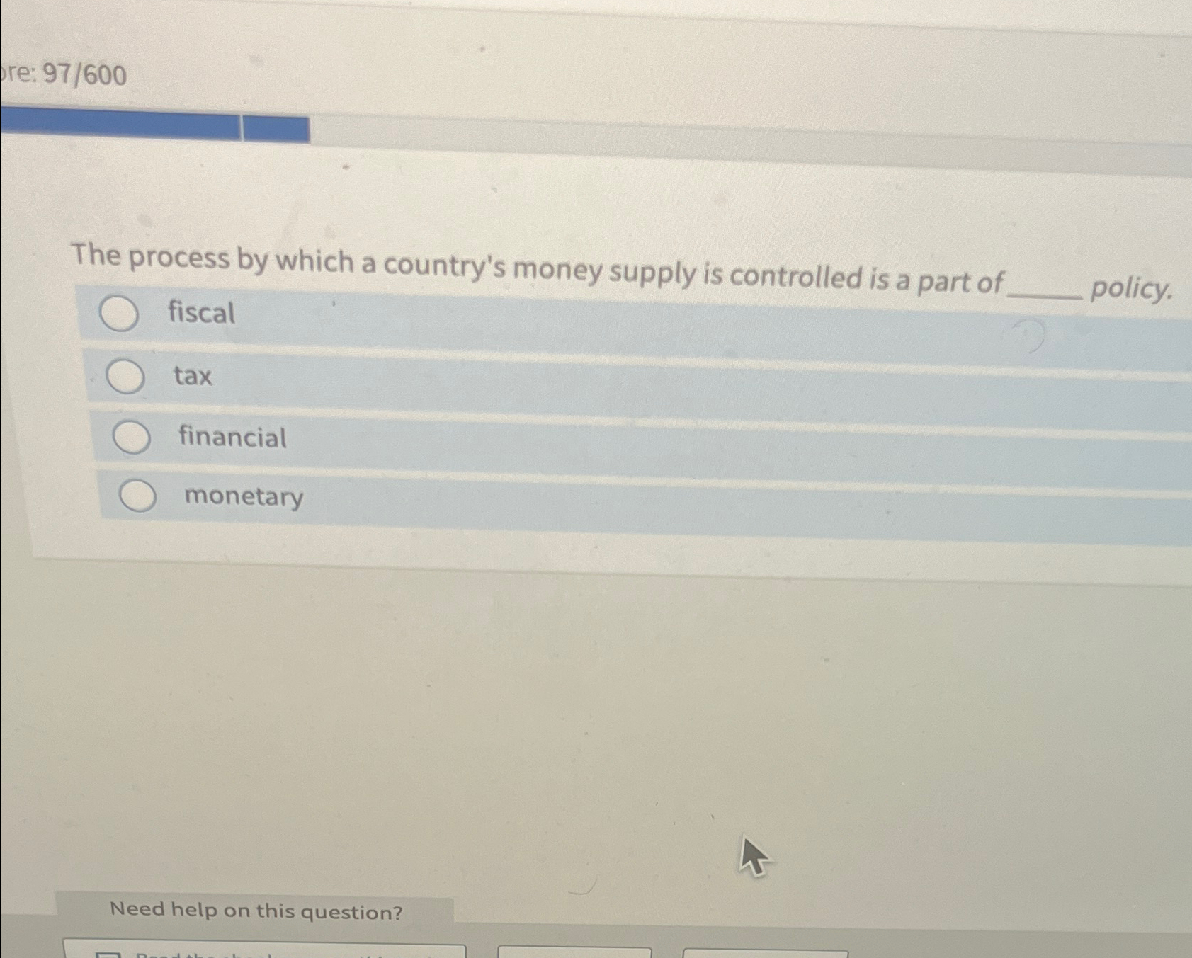 Solved re: 97600The process by which a country's money | Chegg.com