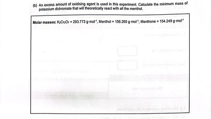 a.)Write a balanced reaction equation for the | Chegg.com