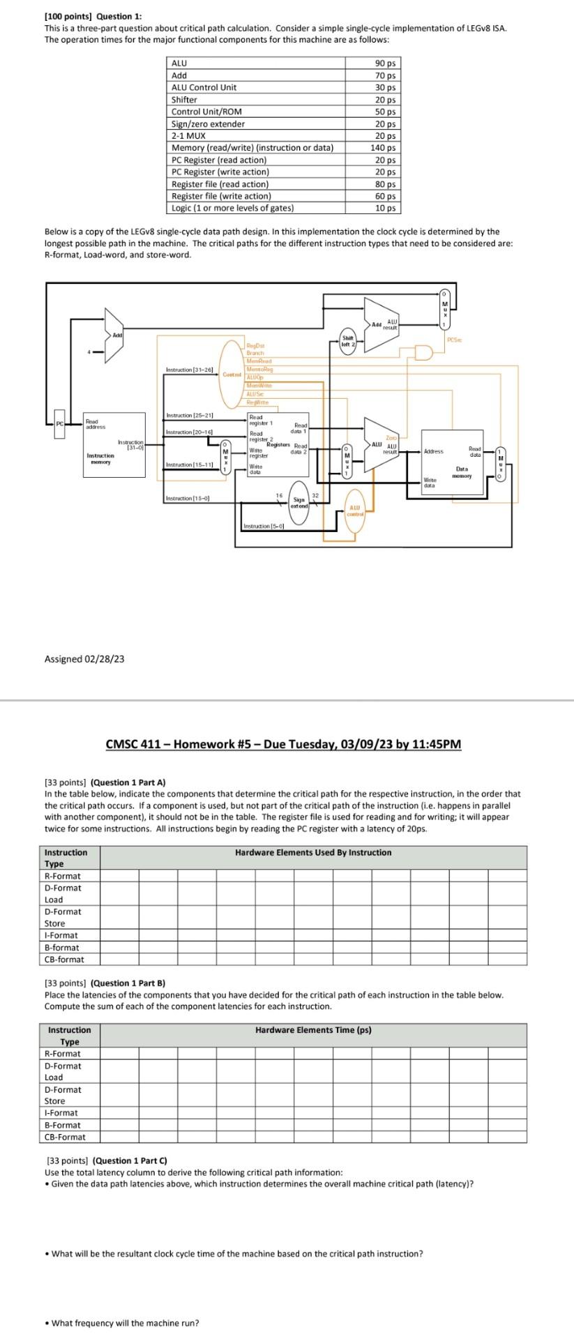 [100 points] Question 1: This is a three-part | Chegg.com