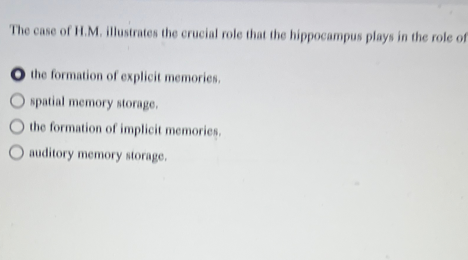 Solved The case of H.M. ﻿illustrates the crucial role that | Chegg.com