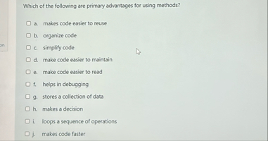 Solved Which of the following are primary advantages for | Chegg.com