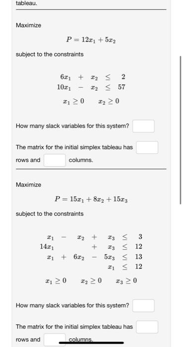 Solved Maximize P=12x1+5x2 subject to the constraints | Chegg.com