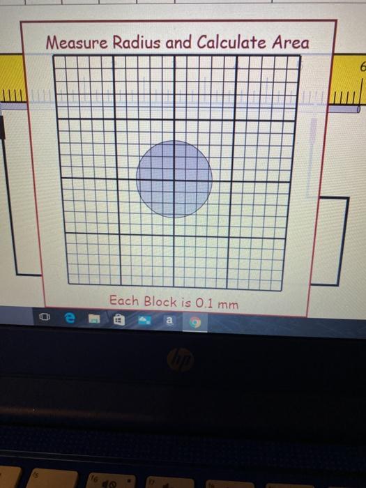 Solved whats is the radius of this circle in millimeters, | Chegg.com