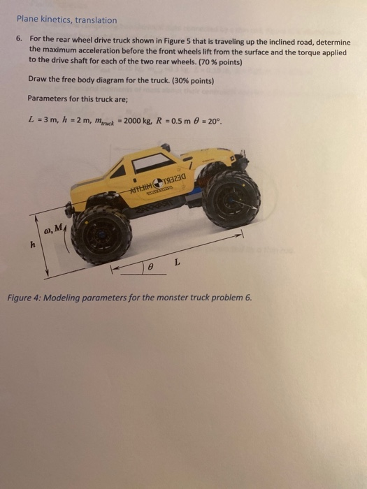 Solved Plane kinetics, translation 6. For the rear wheel | Chegg.com