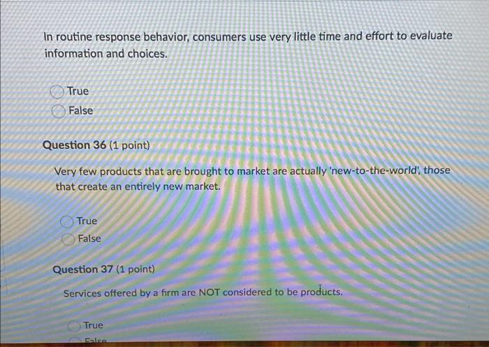 Solved In routine response behavior, consumers use very | Chegg.com