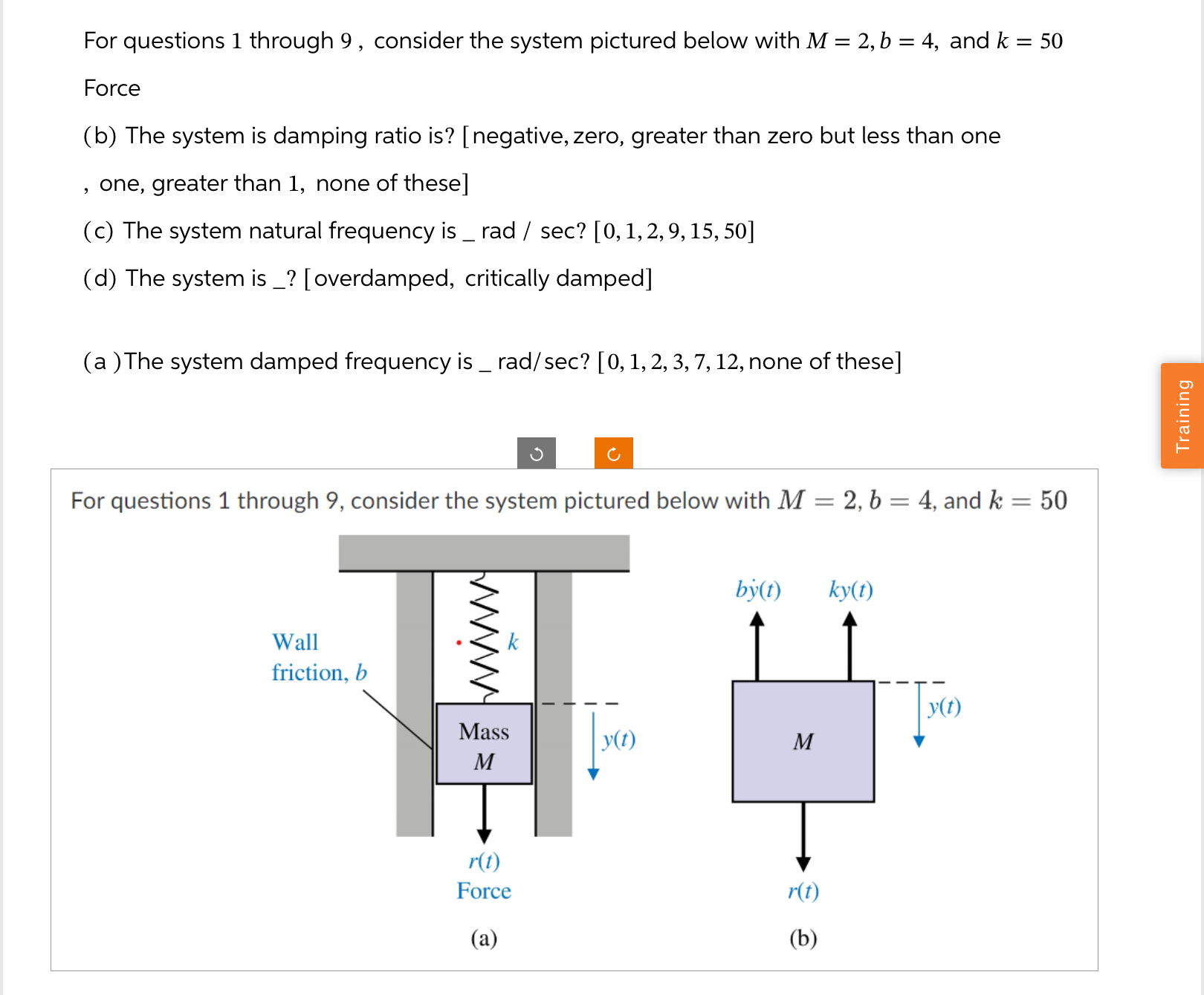 Solved For questions 1 ﻿through 9 , ﻿consider the system | Chegg.com