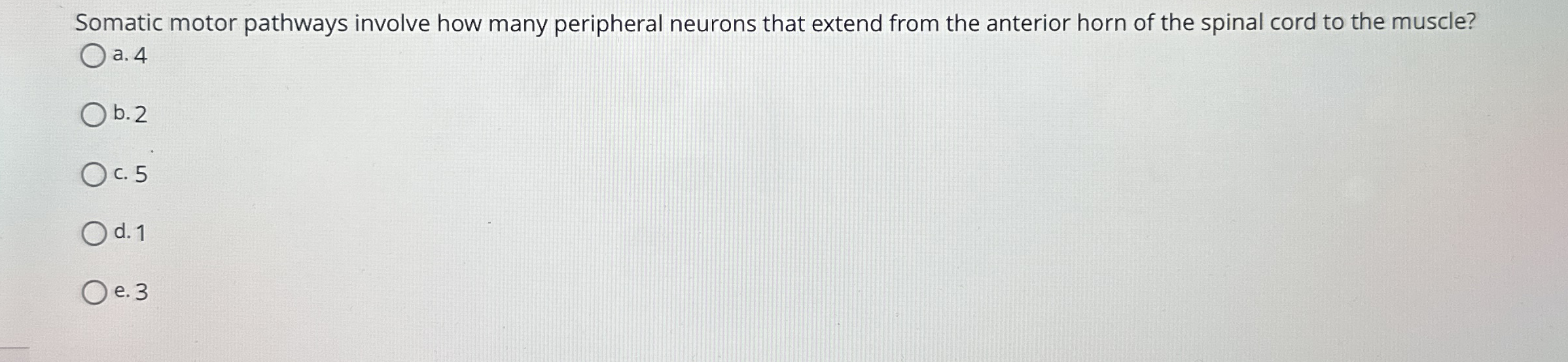 Solved Somatic motor pathways involve how many peripheral | Chegg.com