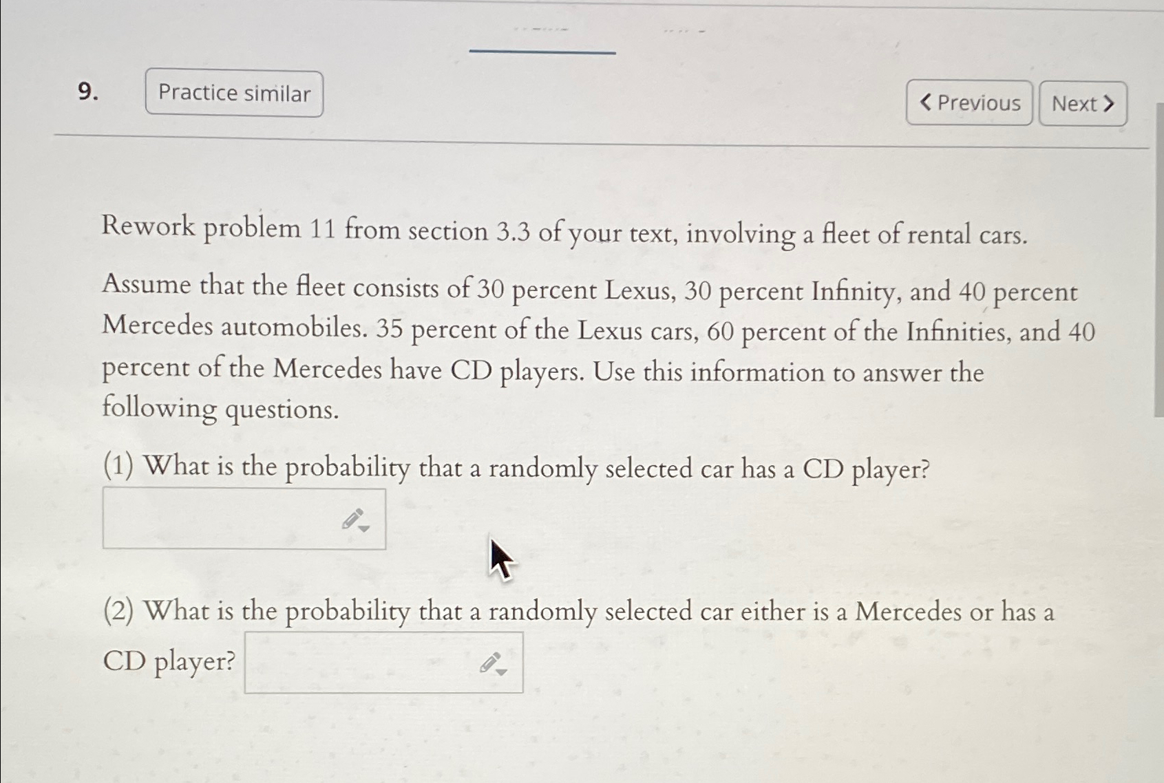 Solved Rework problem 11 ﻿from section 3.3 ﻿of your text, | Chegg.com