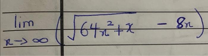 Solved 64x2+x−8x) | Chegg.com