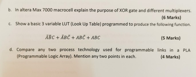 Solved 4. a. An un_programmed AND OR array using fuse | Chegg.com
