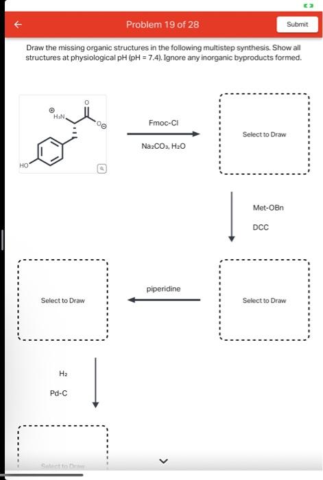 Solved I HO Draw the missing organic structures in the | Chegg.com