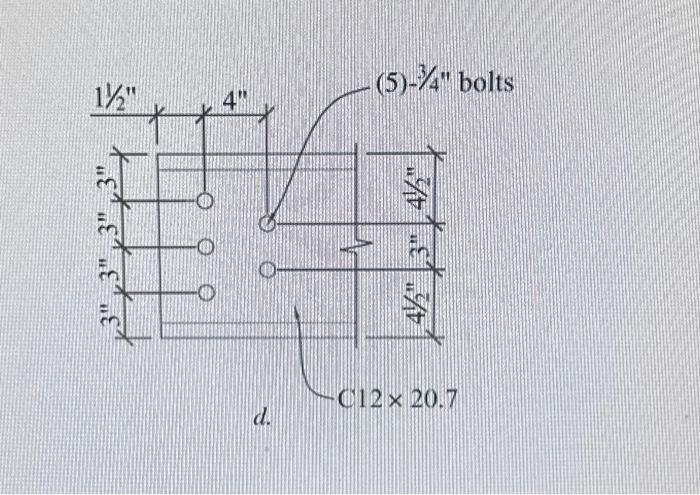 Solved determine the net area of the member | Chegg.com