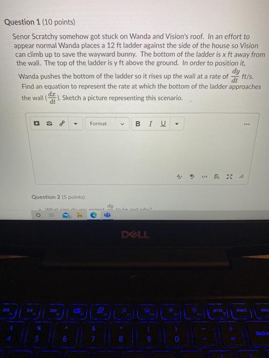 Solved Question 1 (10 points) Senor Scratchy somehow got | Chegg.com