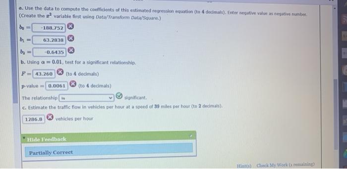 Solved Hints) Check My Work (1 remaining) A highway | Chegg.com