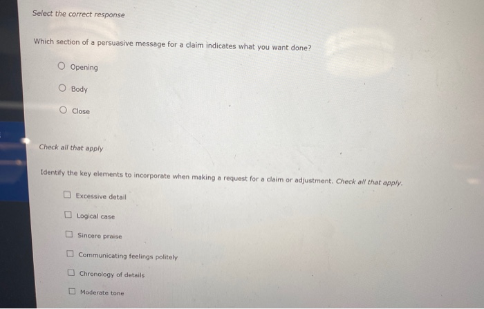 3. Writing Effective Persuasive Claims and Complaints | Chegg.com