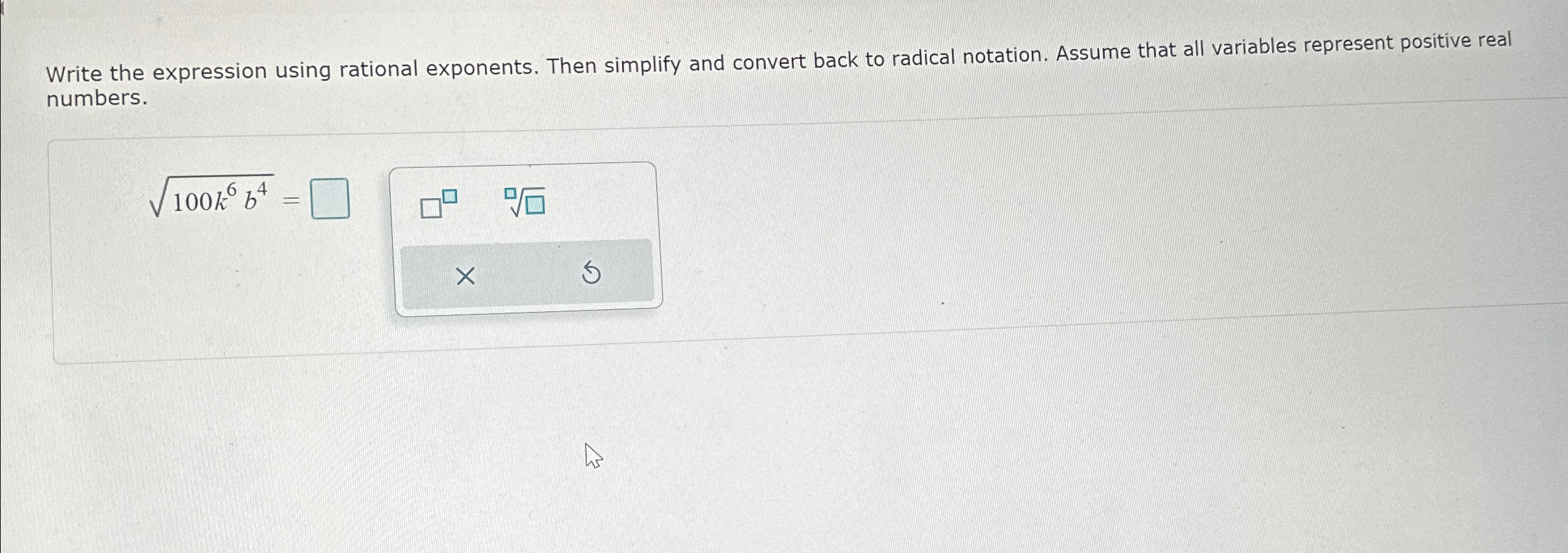 Write the expression using rational exponents. Then | Chegg.com