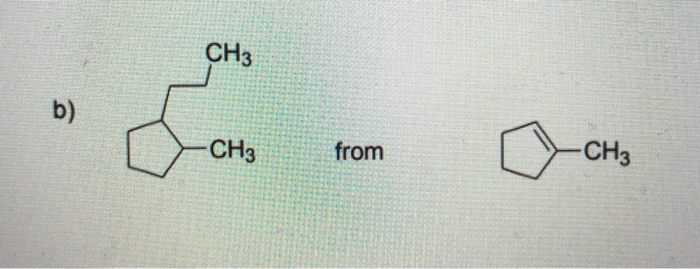 Solved CH3 b) CH3 from -CH3 | Chegg.com