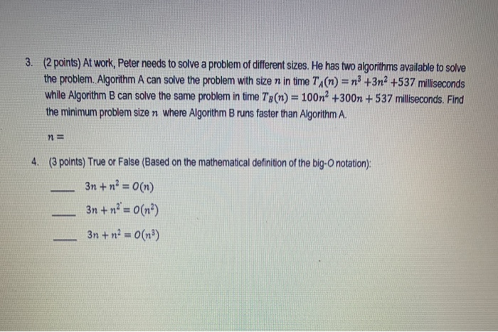 Solved 1. (5 points) Give an asymptotically tight bound to | Chegg.com