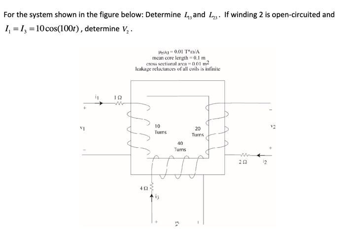 Solved For the system shown in the figure below: Determine | Chegg.com