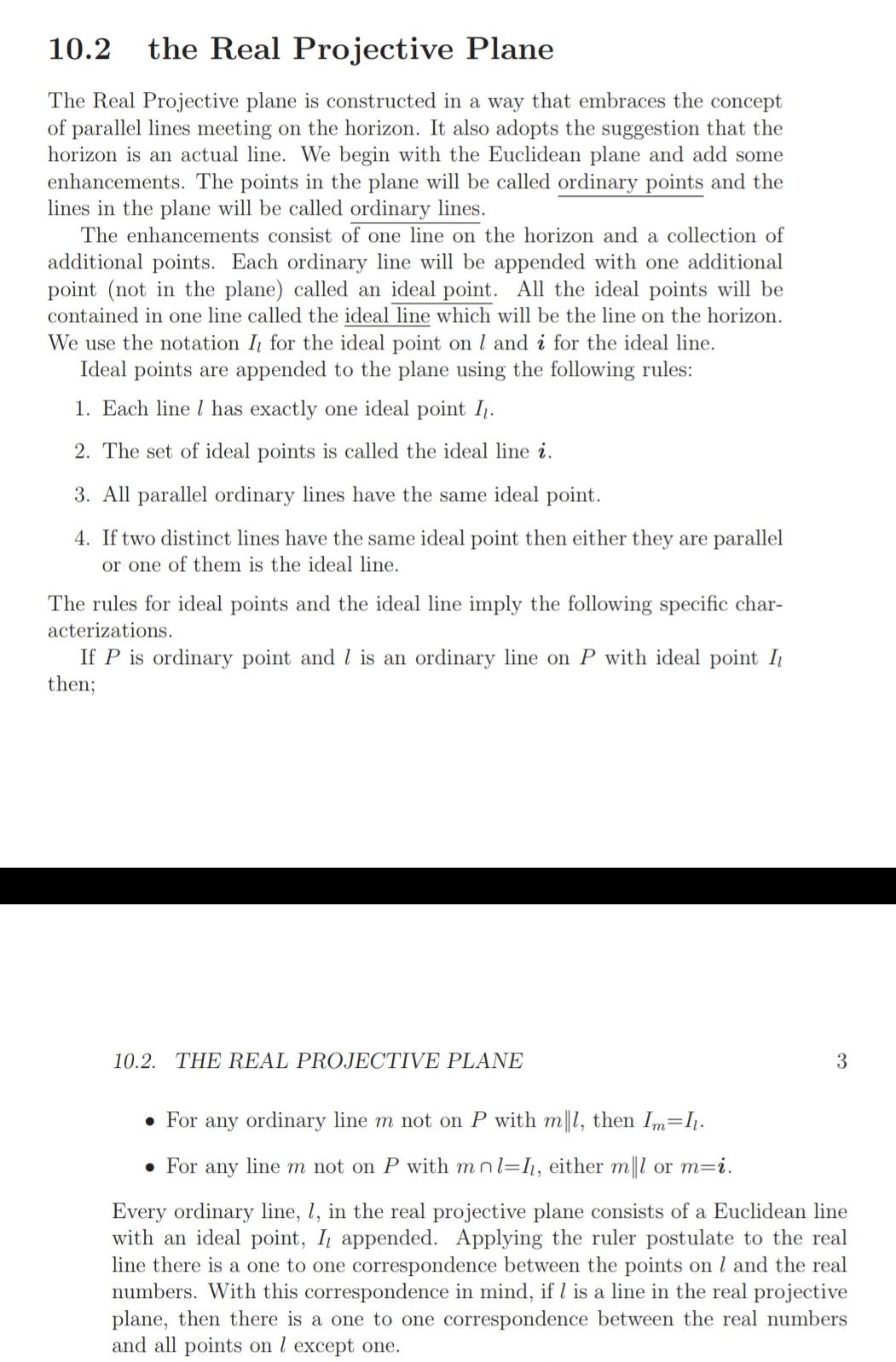 10.2 the Real Projective Plane The Real Projective | Chegg.com
