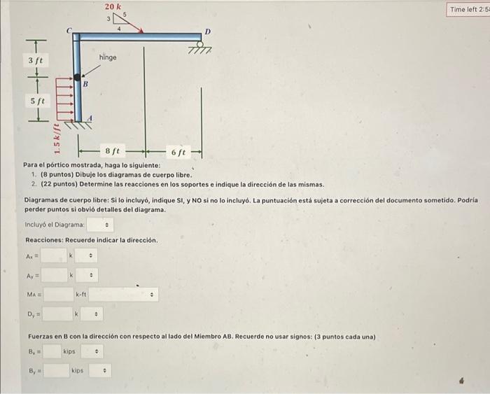 Solved For the gantry shown, do the following: 1. Draw the | Chegg.com