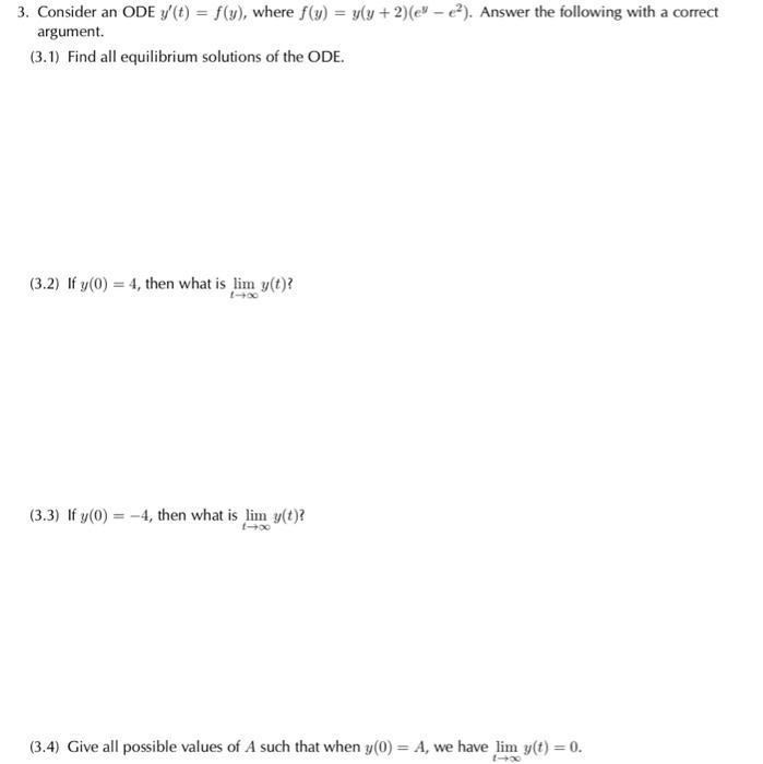 Solved 1. Find the value of y0 for which the solution of the | Chegg.com