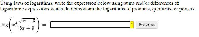 Solved Using Laws Of Logarithms Write The Expression Below 8349