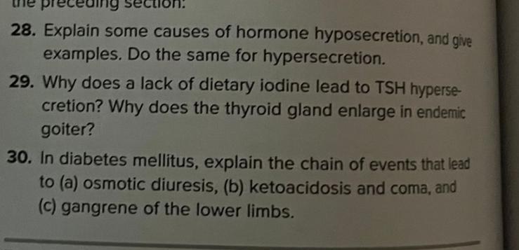 Solved Explain some causes of hormone hyposecretion, and | Chegg.com