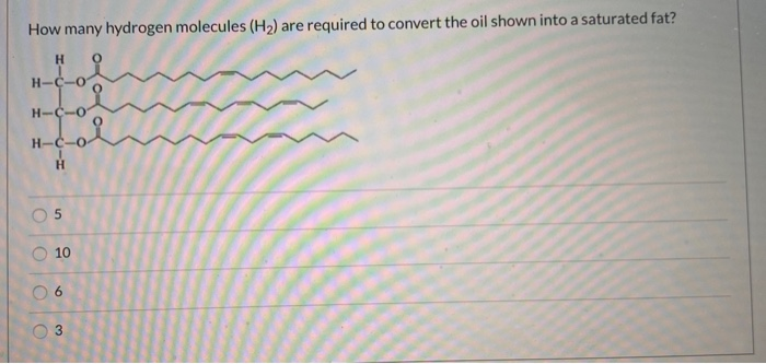 Solved How many hydrogen molecules (H2) are required to | Chegg.com