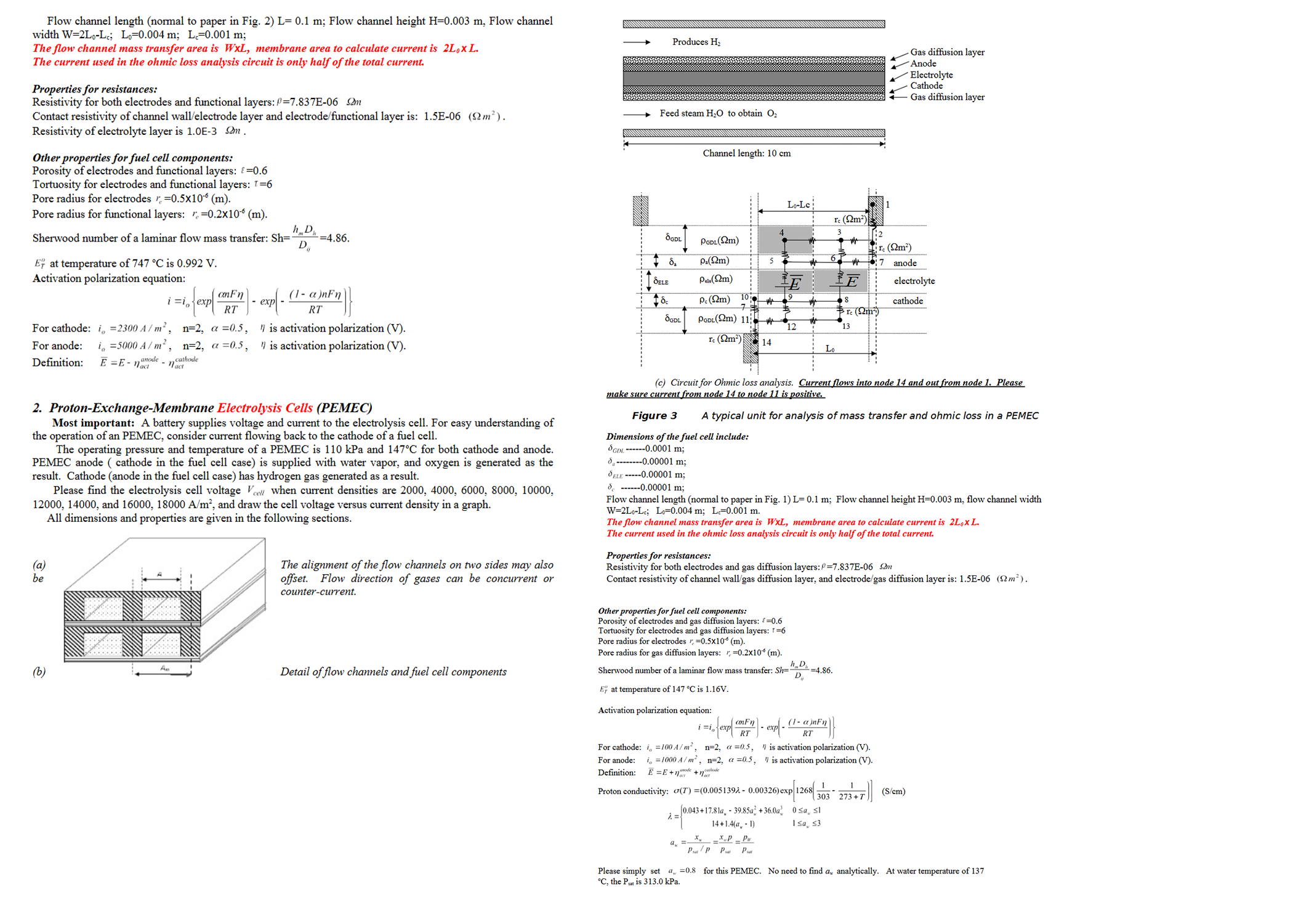 Solved Please find the electrolysis cell voltage when | Chegg.com