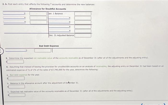 Solved Allowance method entries The following transactions | Chegg.com