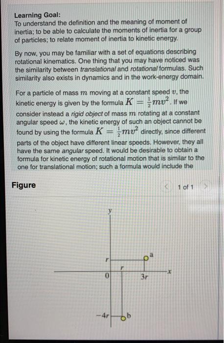 Solved Learning Goal: To understand the definition and the | Chegg.com