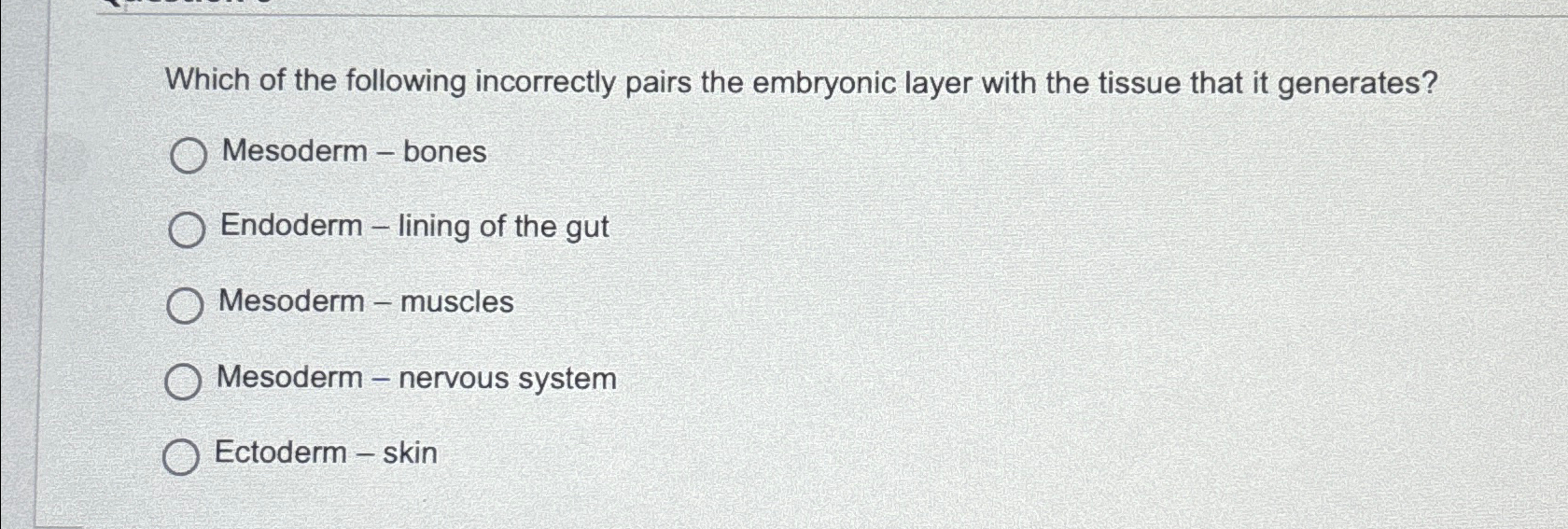 Solved Which of the following incorrectly pairs the | Chegg.com