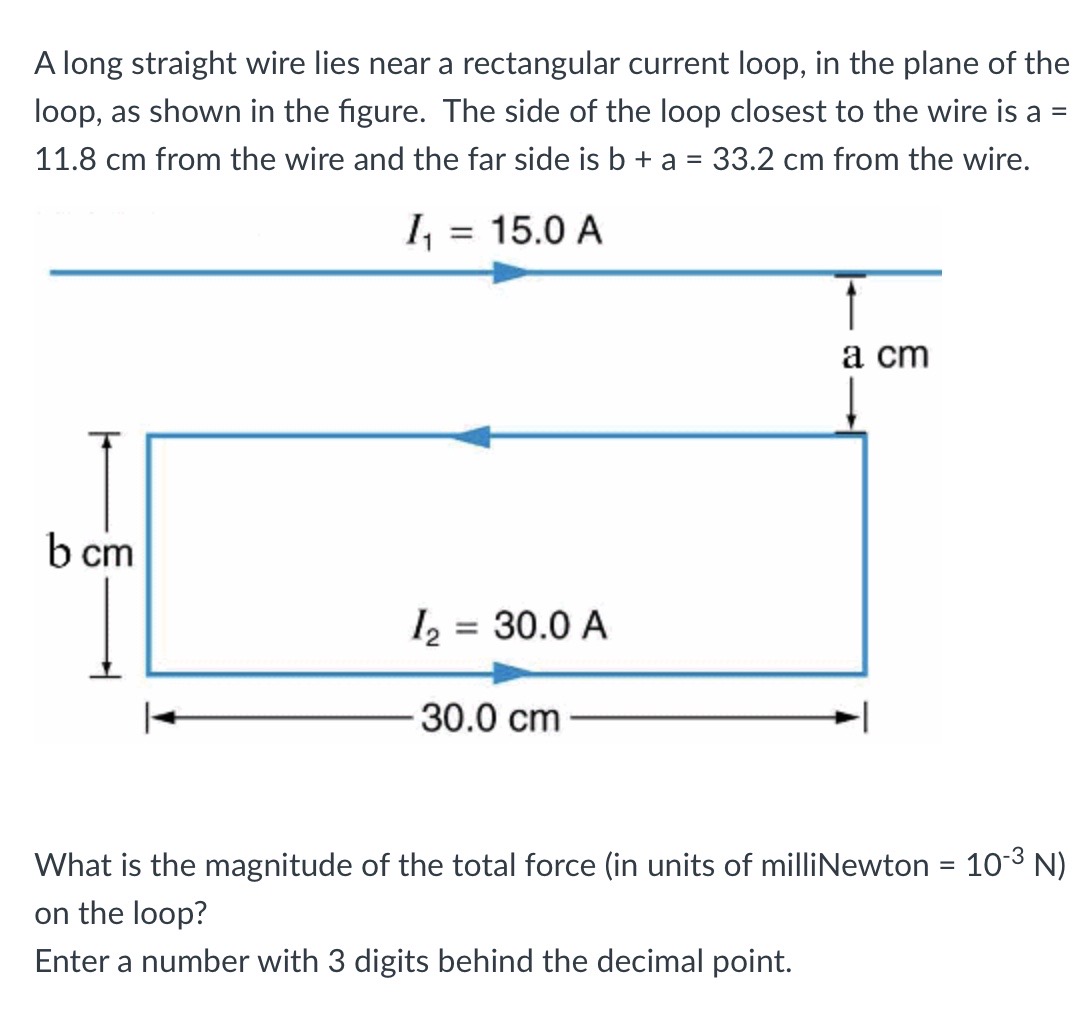 Solved A long straight wire lies near a rectangular current | Chegg.com