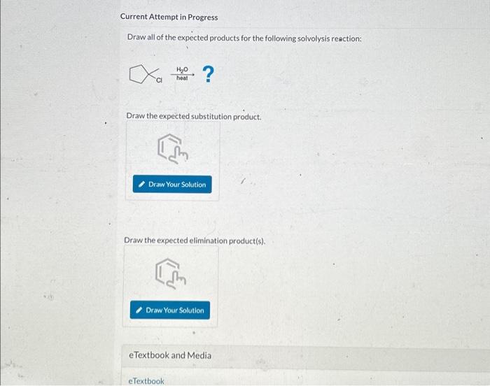 Solved Current Attempt in Progress Draw all of the expected | Chegg.com