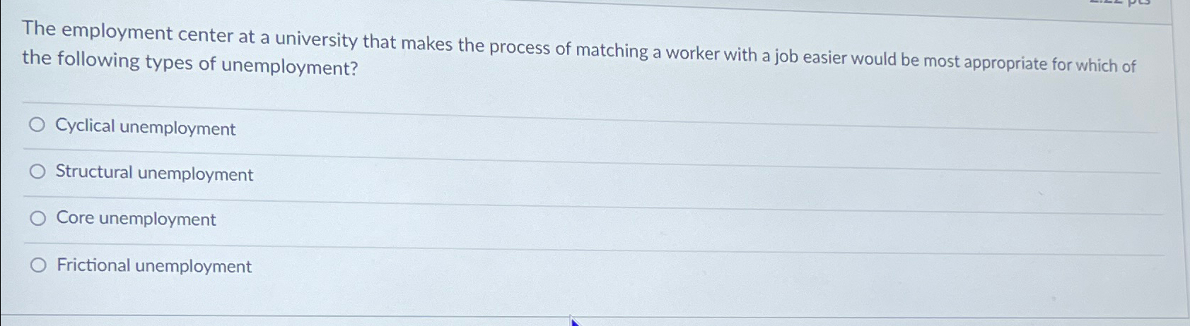 Solved The employment center at a university that makes the | Chegg.com