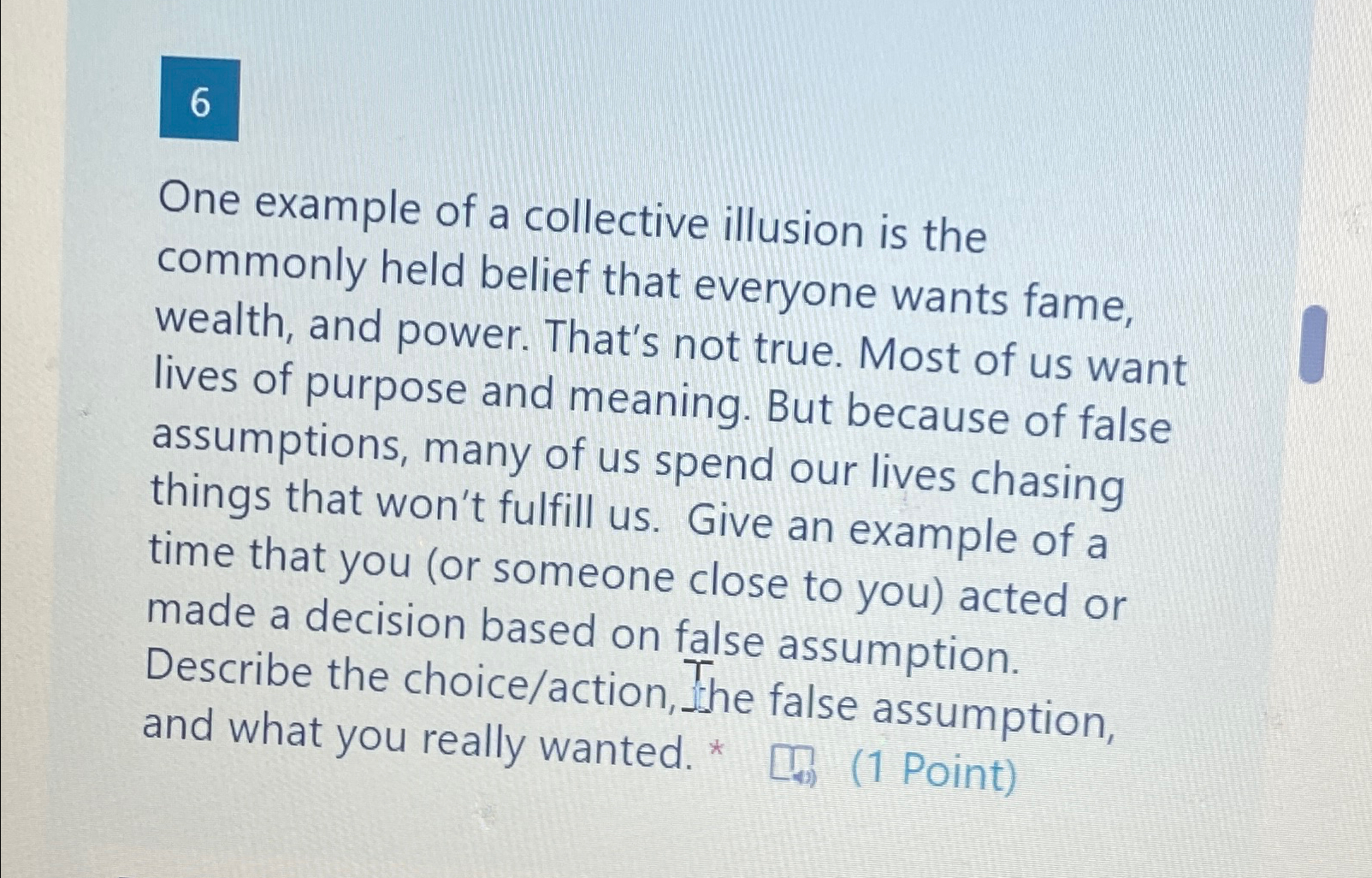 Solved One example of a collective illusion is the commonly | Chegg.com