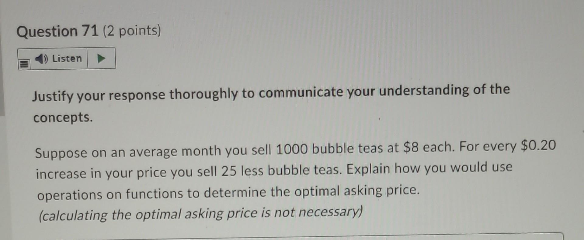 Solved Justify your response thoroughly to communicate your | Chegg.com