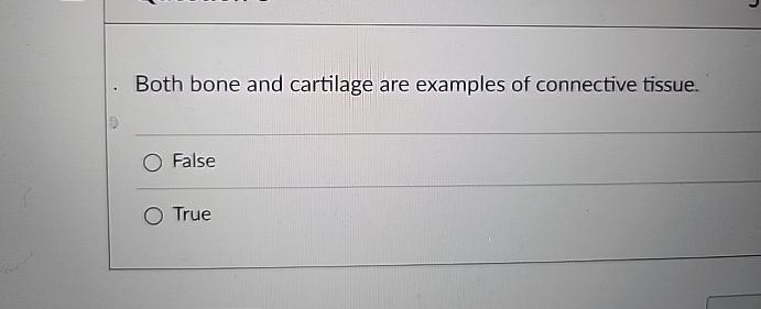 Solved Both bone and cartilage are examples of connective | Chegg.com