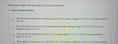 Solved What event triggers the generation of an action | Chegg.com