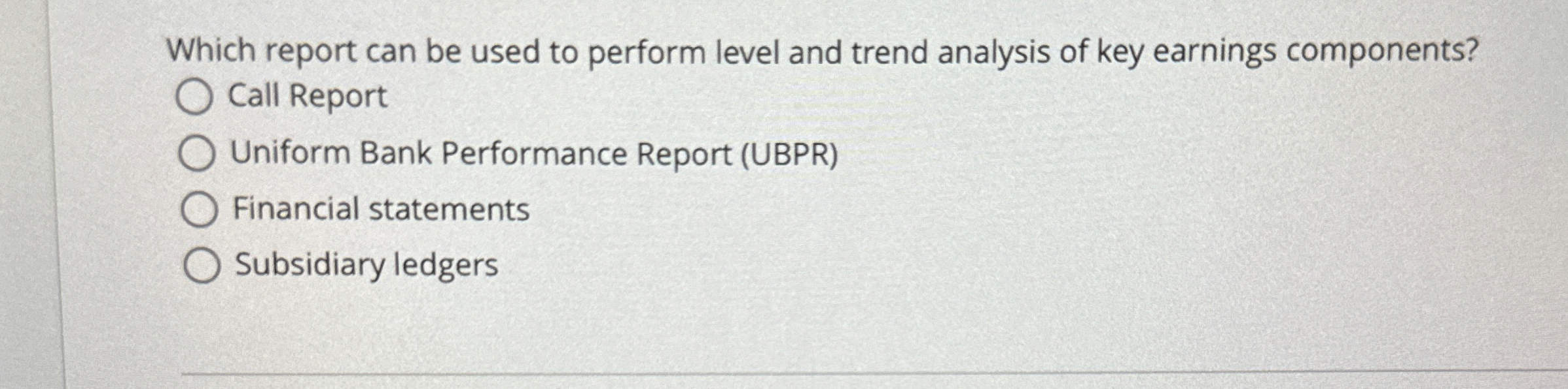 Solved Which report can be used to perform level and trend | Chegg.com