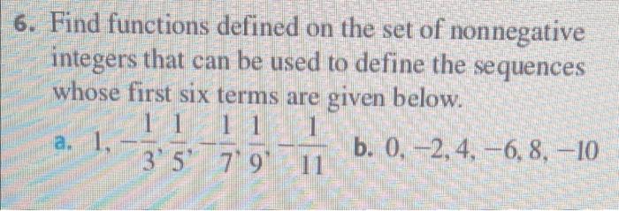 Solved 6 Find Functions Defined On The Set Of Nonnegative