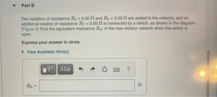 Solved Consider the network of four resistors shown in the | Chegg.com