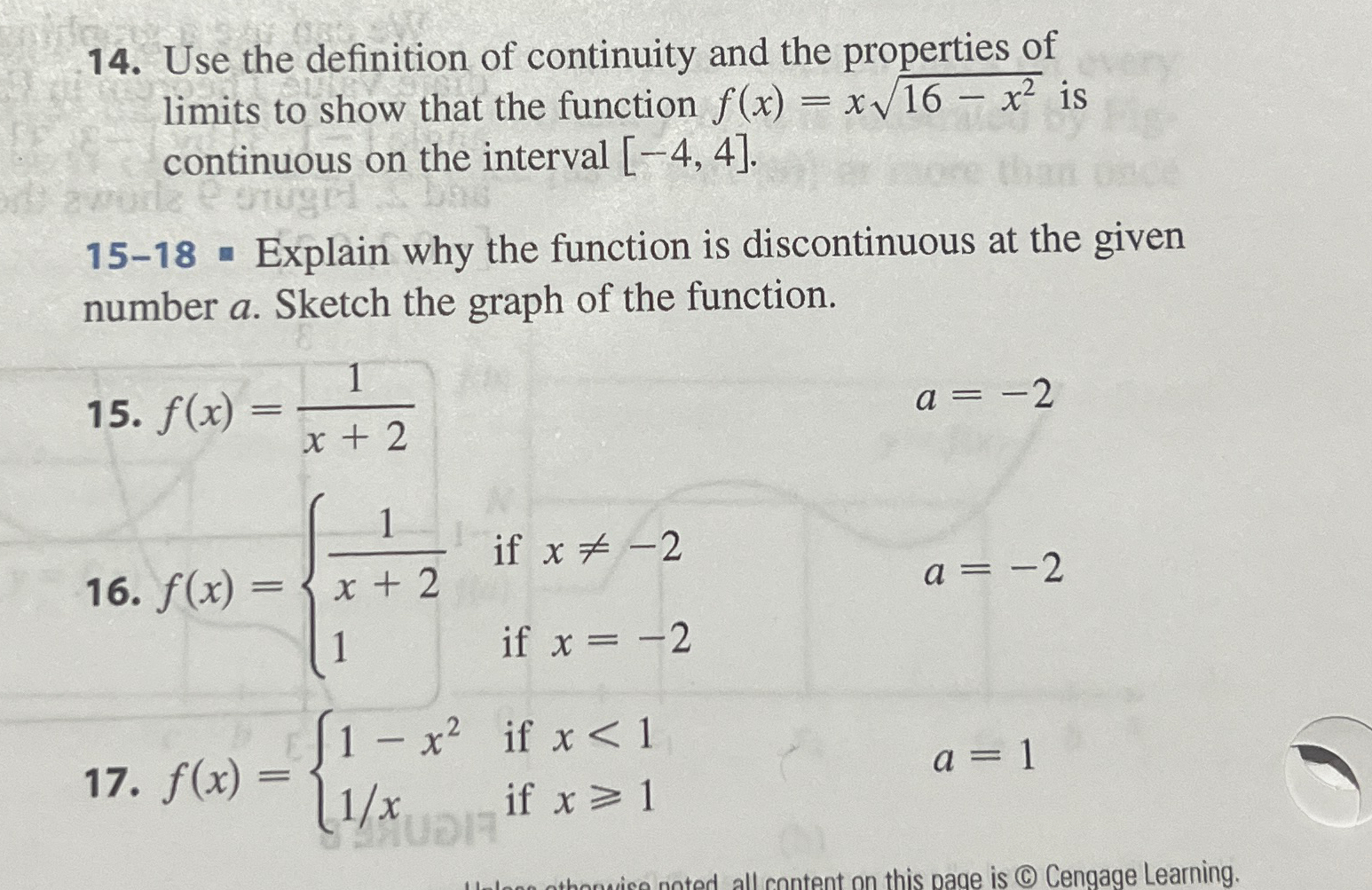 Solved Use the definition of continuity and the properties | Chegg.com