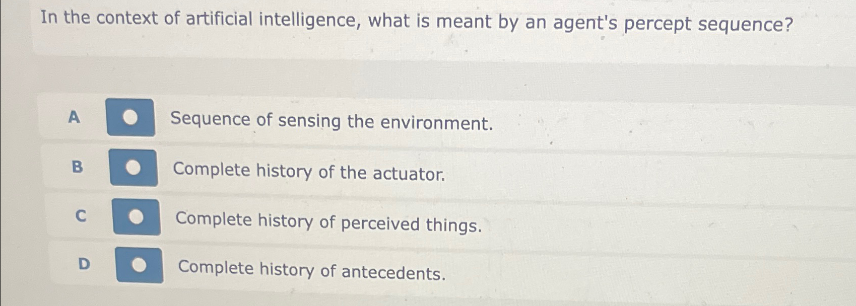 Solved In the context of artificial intelligence, what is | Chegg.com