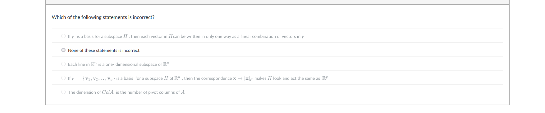 Solved Which of ﻿the following statements is | Chegg.com